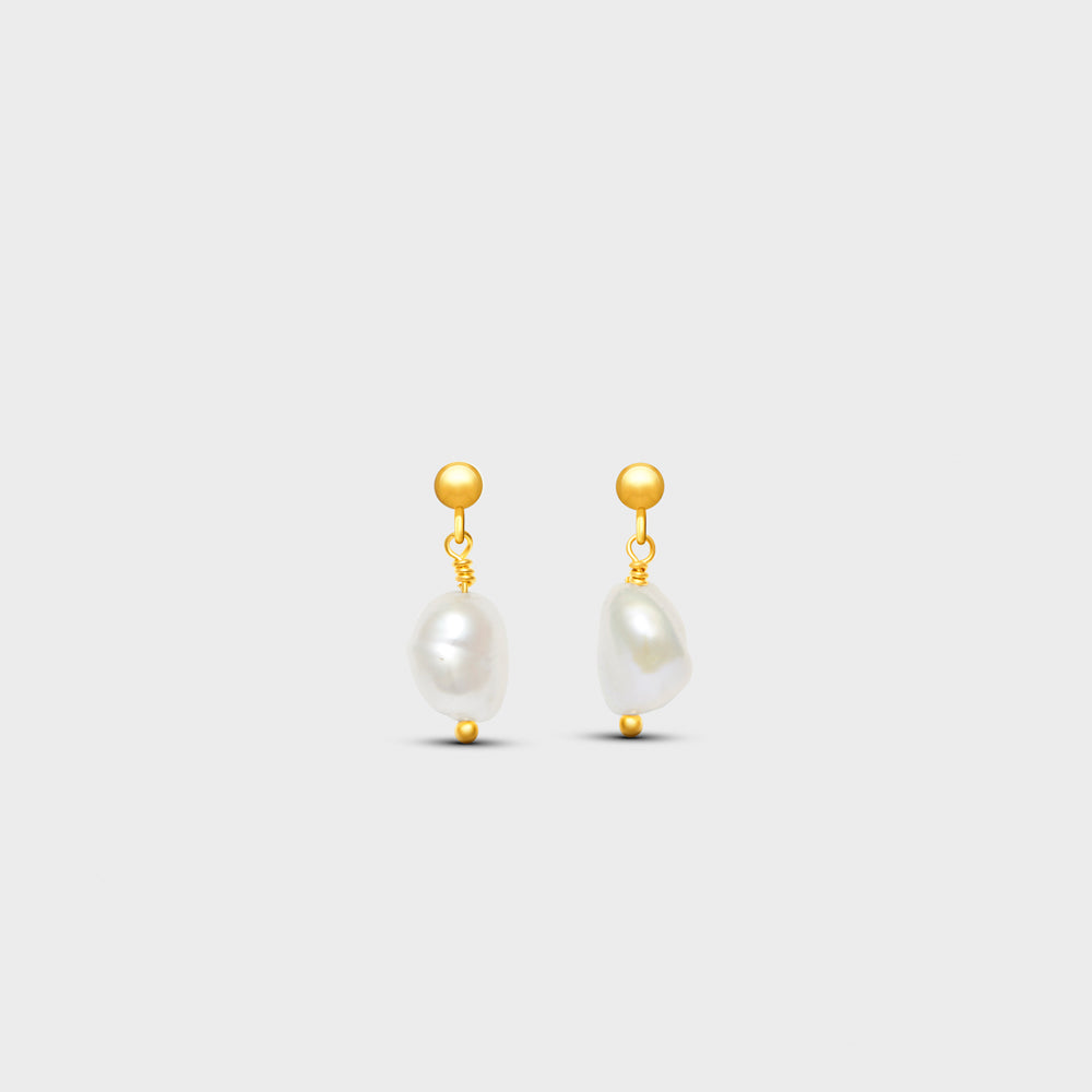 baroque stud earrings